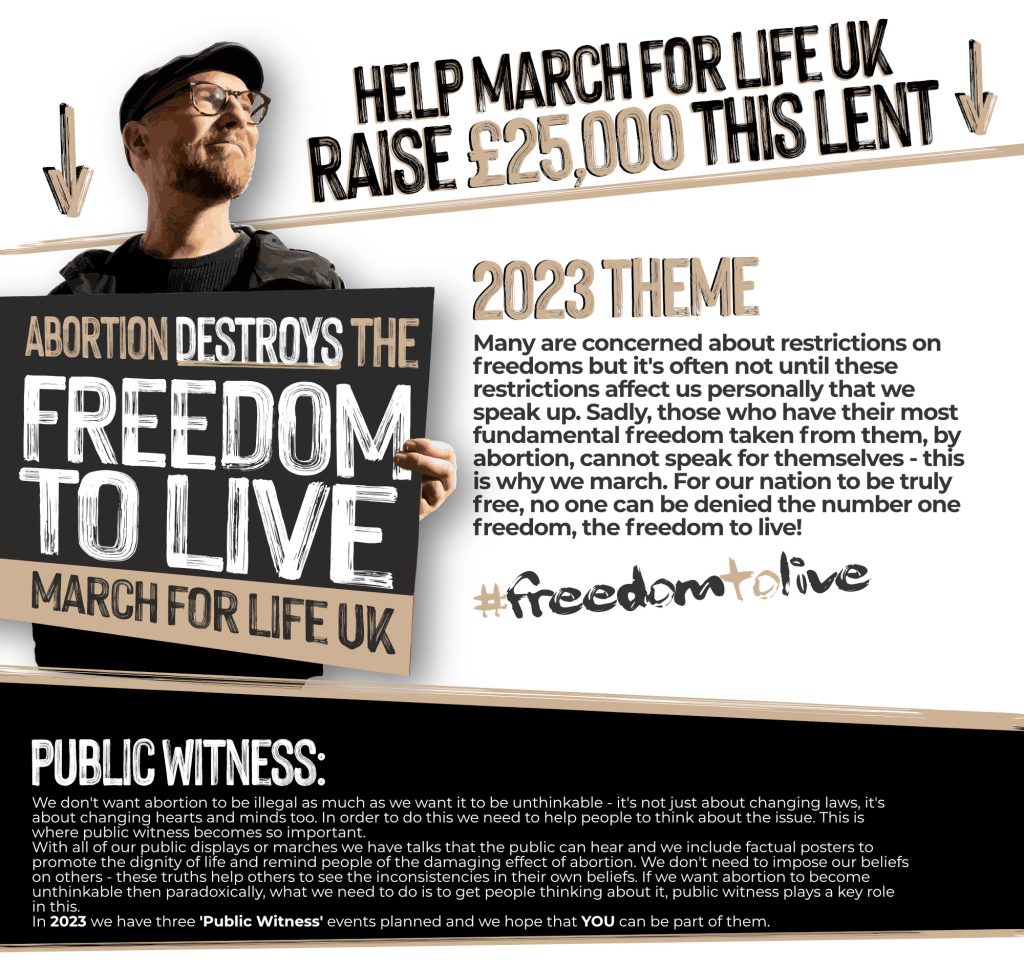 OUR MISSION IN 2023 - March for Life UK